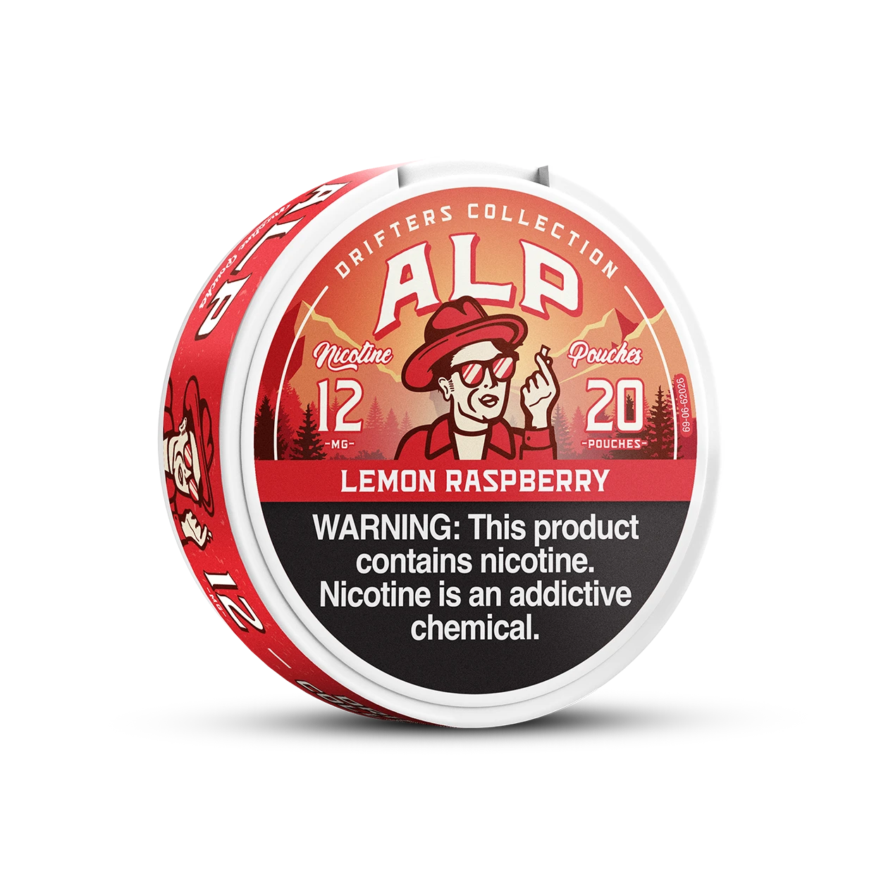 Drifters Lemon Raspberry Nicotine Pouches - 6 & 12 MG | ALP Pouches