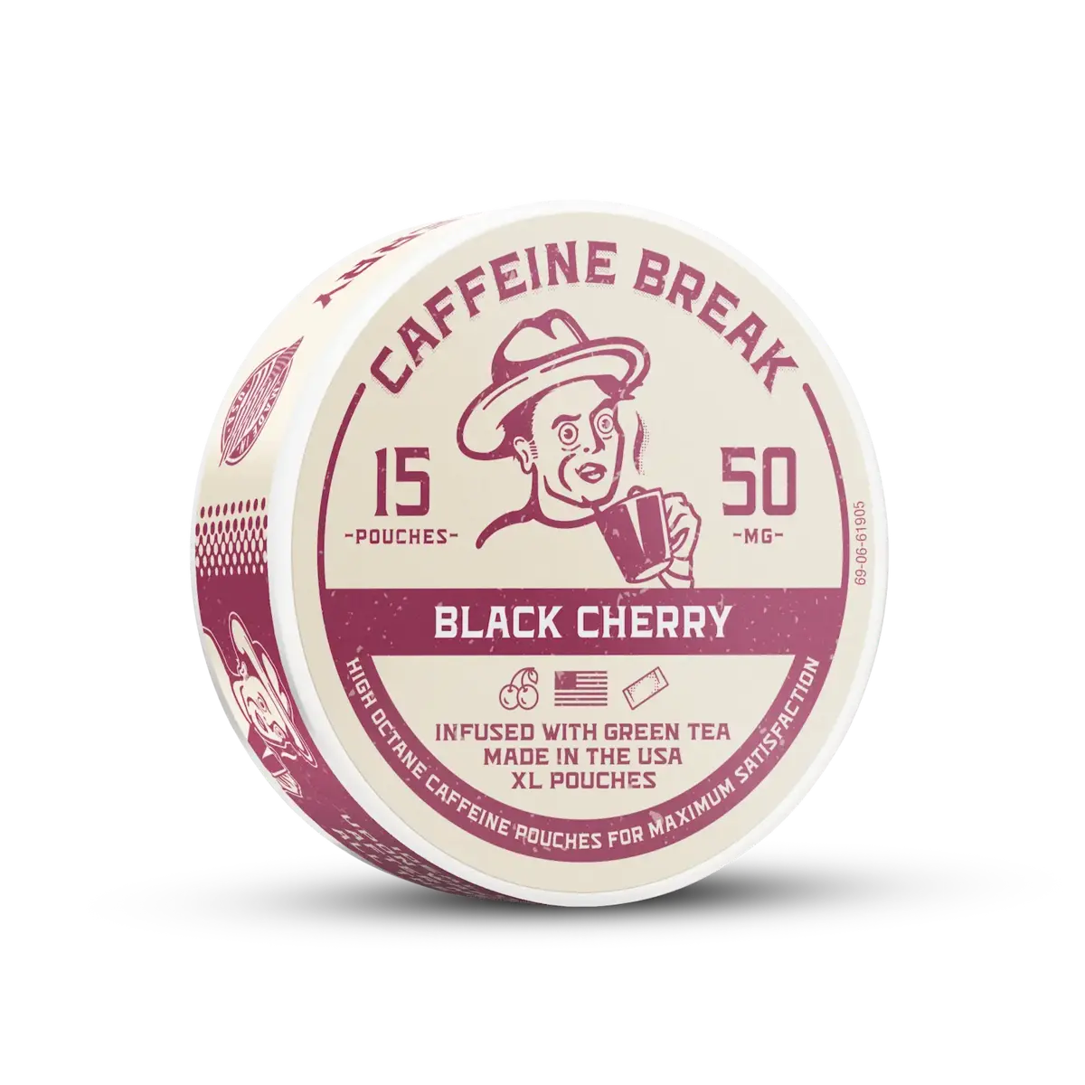 Black Cherry Caffeine Pouches - 50 MG | Caffeine Break Caffeine Pouches