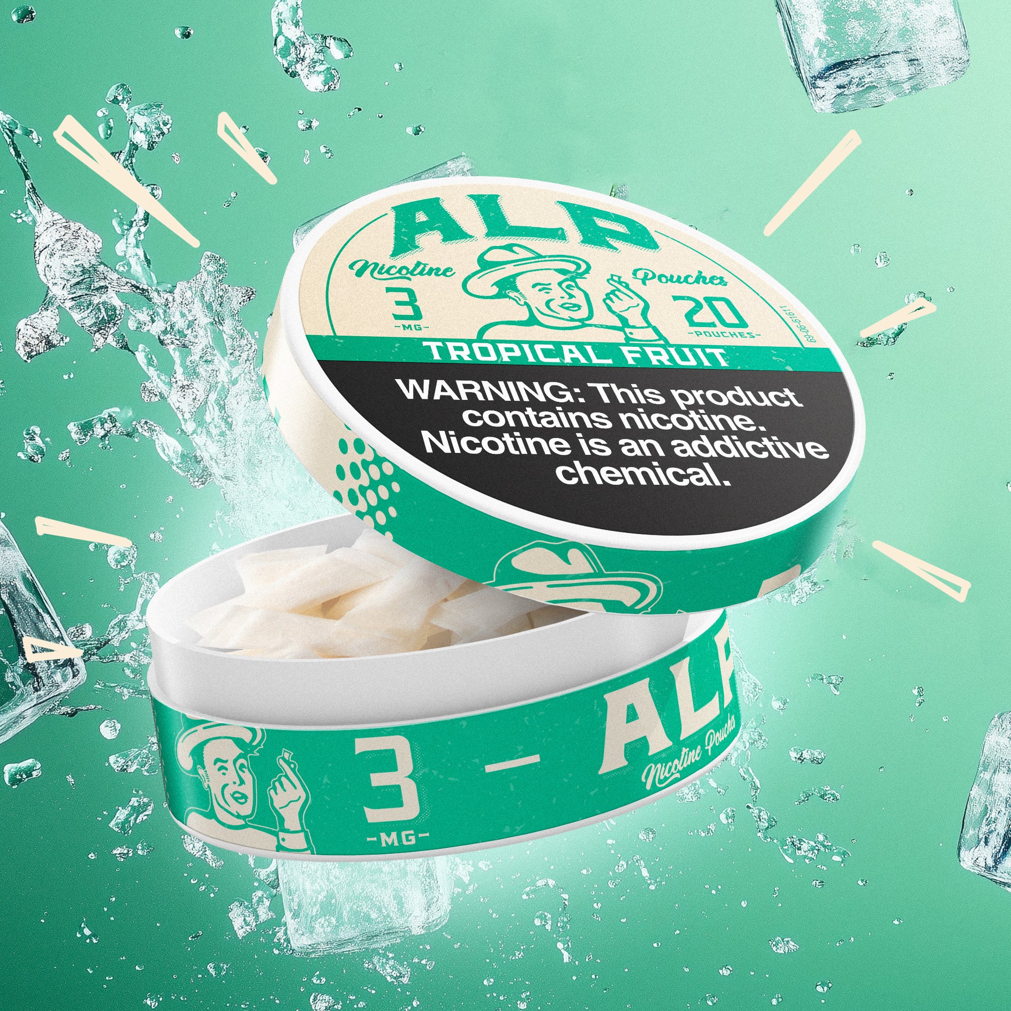 Tropical Fruit Nicotine Pouches - 3, 6, & 9 MG | ALP Pouches